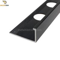 China Tile Strips Aluminum Material L Trim Height 10mm×22mm×2.3mm for sale