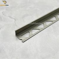 China Aluminum Tile Edge Trim L Shape 8mm 10mm 12mm Height 0.8mm Thickness for sale