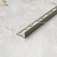 China Aluminum Tile Edge Trim L Shape 8mm 10mm 12mm Height 0.8mm Thickness for sale