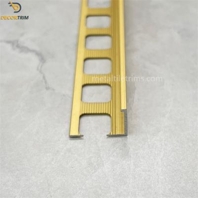 China Anodizing Protective Trim Thresholds Floor Trim Bright Gold 2500mm for sale