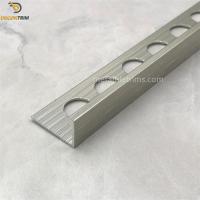 China Tile Profile Metal Tile Trims Tile Edging Thickness 0.9mm Alloy Material for sale
