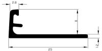 China Aluminum L-Shaped Tile Edge Trim 0.8mm 1mm Metal Transition Strips for Flooring for sale