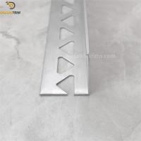China Aluminum Tile Trim 10mm 15mm Square Hole Polished Red Gold Silver L-Shaped Edge for sale