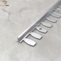 China Grey Tile Edge Trim	Aluminium Tile Trim Polish Black Bathroom Tile Edging for sale