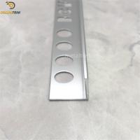 China L Shaped Aluminum Tile Edge Trim 6063 T5 0.8mm 1mm for Outdoor Flooring for sale
