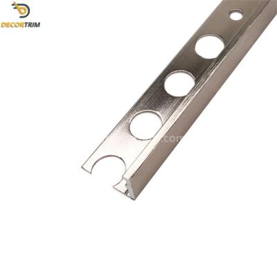 China Polished Chrome Corner Trim Matte Aluminium Tile Trim Transition Strip for sale