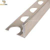 China Polished Chrome Corner Trim Matte Aluminium Tile Trim Transition Strip for sale