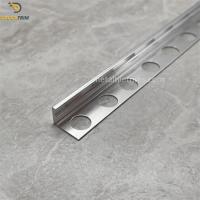 China Outside Corner Tile Trim Aluminium Tile Trim Edging 2440mm Length for sale