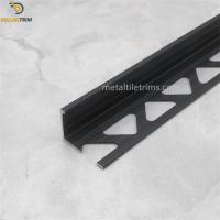 China Aluminum Tile Edging Trim L Shape 2440mm Length 0.8mm Thickness for Marble Tiles for sale