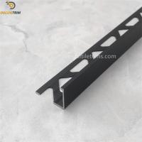 China Aluminum Tile Edging Trim L Shape 2440mm Length 0.8mm Thickness for Marble Tiles for sale