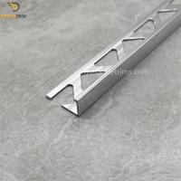 China Wall Tile Border Trim Aluminium Tile Trim Accessories Gold / Silver / black for sale