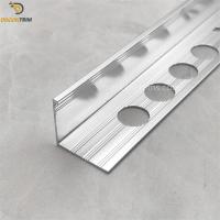China Aluminum L Shape Tile Trim 20mm x 23mm x 2400mm 6063 T5 Floor Edging for sale