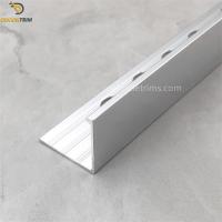 China Aluminum L Shape Tile Trim 20mm x 23mm x 2400mm 6063 T5 Floor Edging for sale