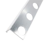 China Matt Silver Tile Edge Trim For Wall , Aluminium Inside Corner Tile Trim for sale