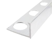 China Matt Silver Tile Edge Trim For Wall , Aluminium Inside Corner Tile Trim for sale
