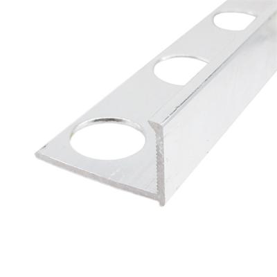 China Matt Silver Tile Edge Trim For Wall , Aluminium Inside Corner Tile Trim for sale