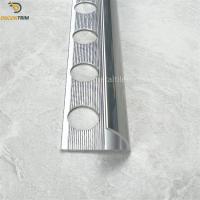 China Height 12.7mm×2500mm Tile Edge Profile Aluminium Round Shape Tile Trim for sale