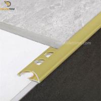 China Aluminium 6063 T5 Curved Tile Edge Trim 9.8mm for Floor and Wall Protection for sale