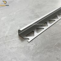China Aluminum Tile Edge Trim L-Shape Anodized 10mm 12mm for Floor Wall Protection for sale