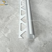 China Aluminum Tile Edge Trim L-Shape Anodized 10mm 12mm for Floor Wall Protection for sale