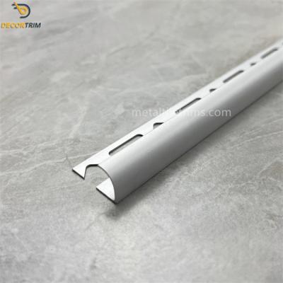 China Aluminum Tile Edge Trim L-Shape Anodized 10mm 12mm for Floor Wall Protection for sale