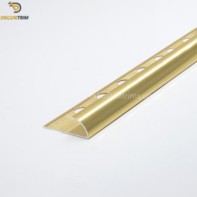 China Non Slip Aluminium Floor Edging 12.5mm x 32mm x 2600mm Quadrant Edge Trim for sale