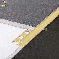 China Non Slip Aluminium Floor Edging 12.5mm x 32mm x 2600mm Quadrant Edge Trim for sale