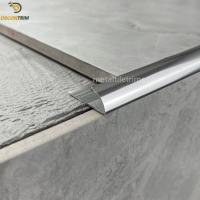 China Aluminum L-Shaped Tile Edge Trim 0.8mm 1mm Thickness Outdoor Metal Corner Guard for sale