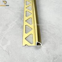 China Aluminum Tile Edge Trim L-Shape 8mm 10mm 12mm for Floor Border Bullnose for sale