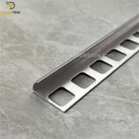 China Tile Edge Trim Corner Metal Tile Trims Anodizing Aluminium 6065 T5 for sale
