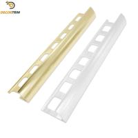 China 11mm Matte Black Aluminum Tile Edge Trim L-Shaped Corner Profile for Bullnose Tiles for sale