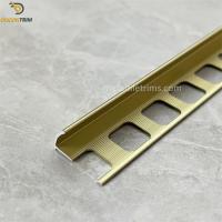 China Aluminum 6063 T5 Bathroom Tile Edge Trim L Shape 0.8mm 1mm Thickness for sale