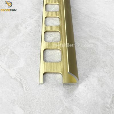China Aluminum 6063 T5 Bathroom Tile Edge Trim L Shape 0.8mm 1mm Thickness for sale