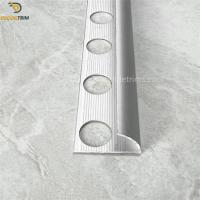 China Aluminum Tile Edge Trim 8mm Chrome Metal Corner Trim for Wood Marble for sale