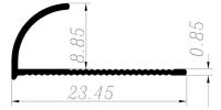 China Tile Transition Strip Metal Tile Edging Tile Beading Accessories Profile 8mm for sale