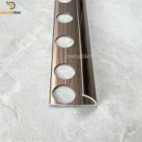 China Aluminum L-Shaped Tile Edge Trim 0.8mm 1mm Thickness Corner Strips for Tiles for sale