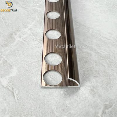 China Aluminum L-Shaped Tile Edge Trim 0.8mm 1mm Thickness Corner Strips for Tiles for sale