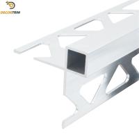 China Aluminum Square Edge Tile Trim 0.8mm 1mm Thickness L Shaped Edge Finishing Accessories for sale