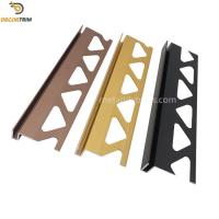 China Tile Step Edge Strip Shower Tile Edge Trim Gold / Black / Silver Color for sale