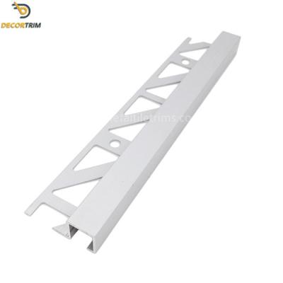 China Ceramic Tile Trim Pieces Metal Tile Trims Square Edge Trim For Marble for sale