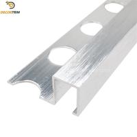 China Tile Beading Chrome Metal Tile Trims Transition Floor Strip Accessories for sale