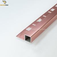 China Aluminum Tile Nosing Trim Threshold Strip 0.8mm 1mm for Steps Edging for sale