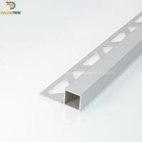 China Aluminum Tile Nosing Trim Threshold Strip 0.8mm 1mm for Steps Edging for sale