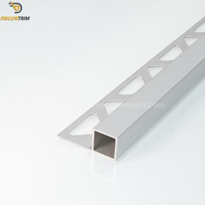 China Aluminum Tile Nosing Trim Threshold Strip 0.8mm 1mm for Steps Edging for sale