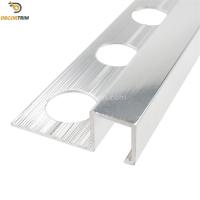 China Square Edge Tile Trim Metal Tile Edging 8mm Aluminum Profile for Outdoor Use for sale