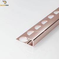 China Wall Tile External Corner Trim 10mm Square Edge Tile Trim Aluminium for sale