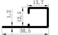 China Aluminum Floor Strip Metal Corner Tile Trim Flooring Edging Strip 6063 T5 0.8mm for sale