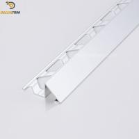 China Aluminum Floor Cover Strip Metal Tile Trim External L Shape 0.8mm 1mm for sale