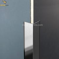 China Stainless Steel Tile Edge Trim Protection 20mm L Shape Profile 2.5m Length for sale