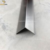 China Stainless Steel Tile Edge Trim Protection 20mm L Shape Profile 2.5m Length for sale